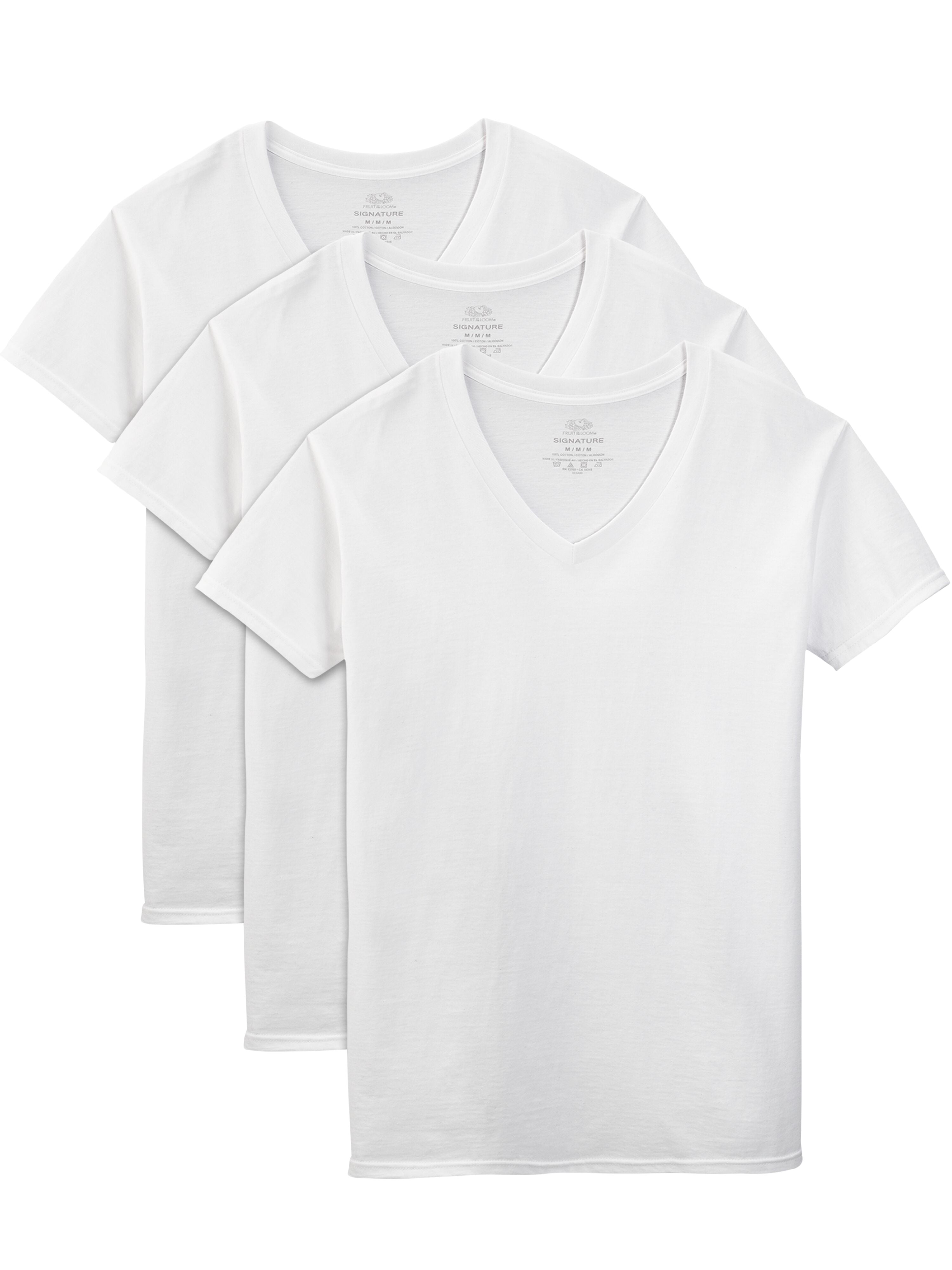 Fruit of the Loom men's V-Neck Undershirts - Fit - Walmart.com