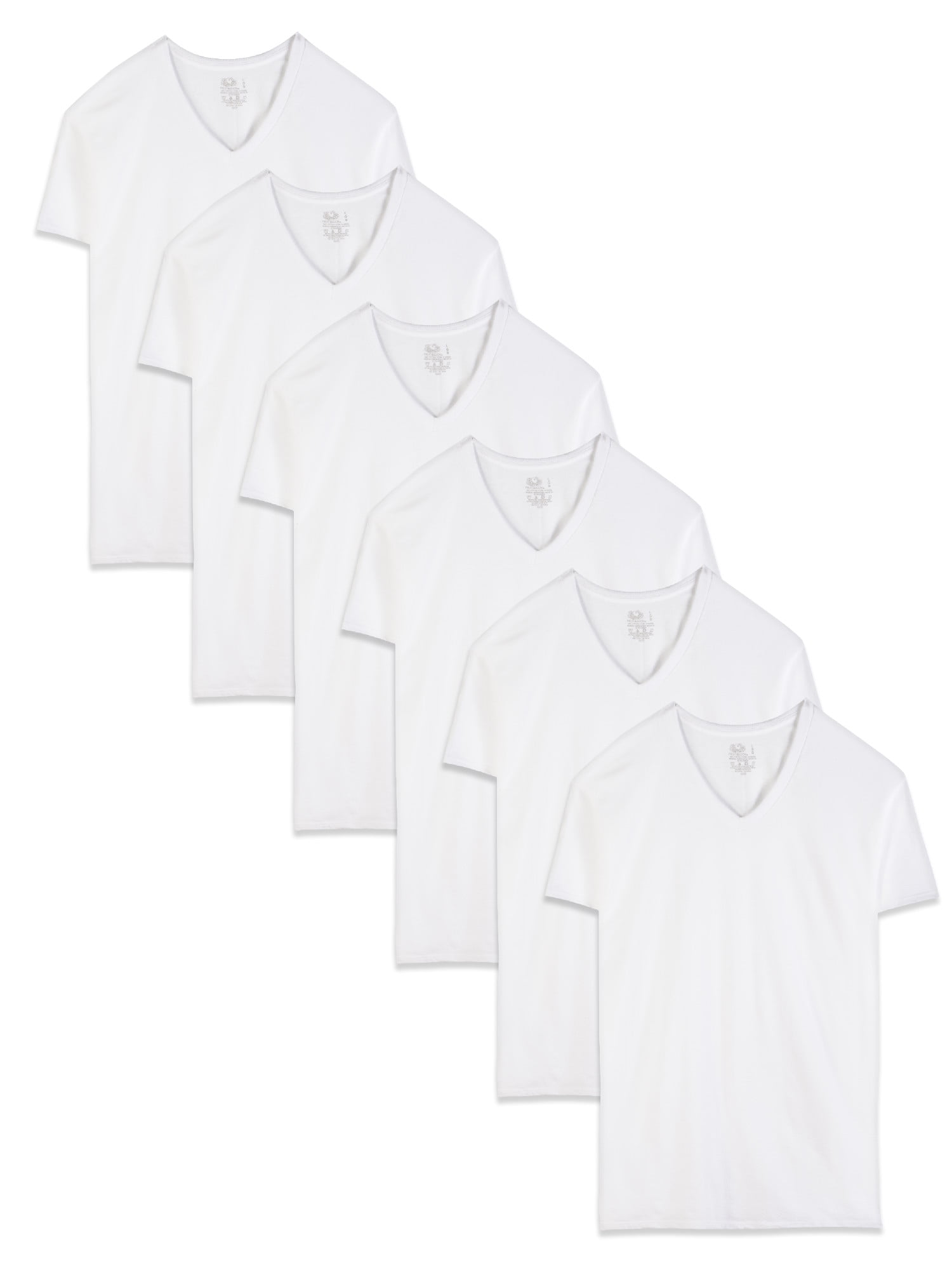 Fruit of the Loom, Men's V-Neck Undershirts, 6-Pack, Soft Cotton ...