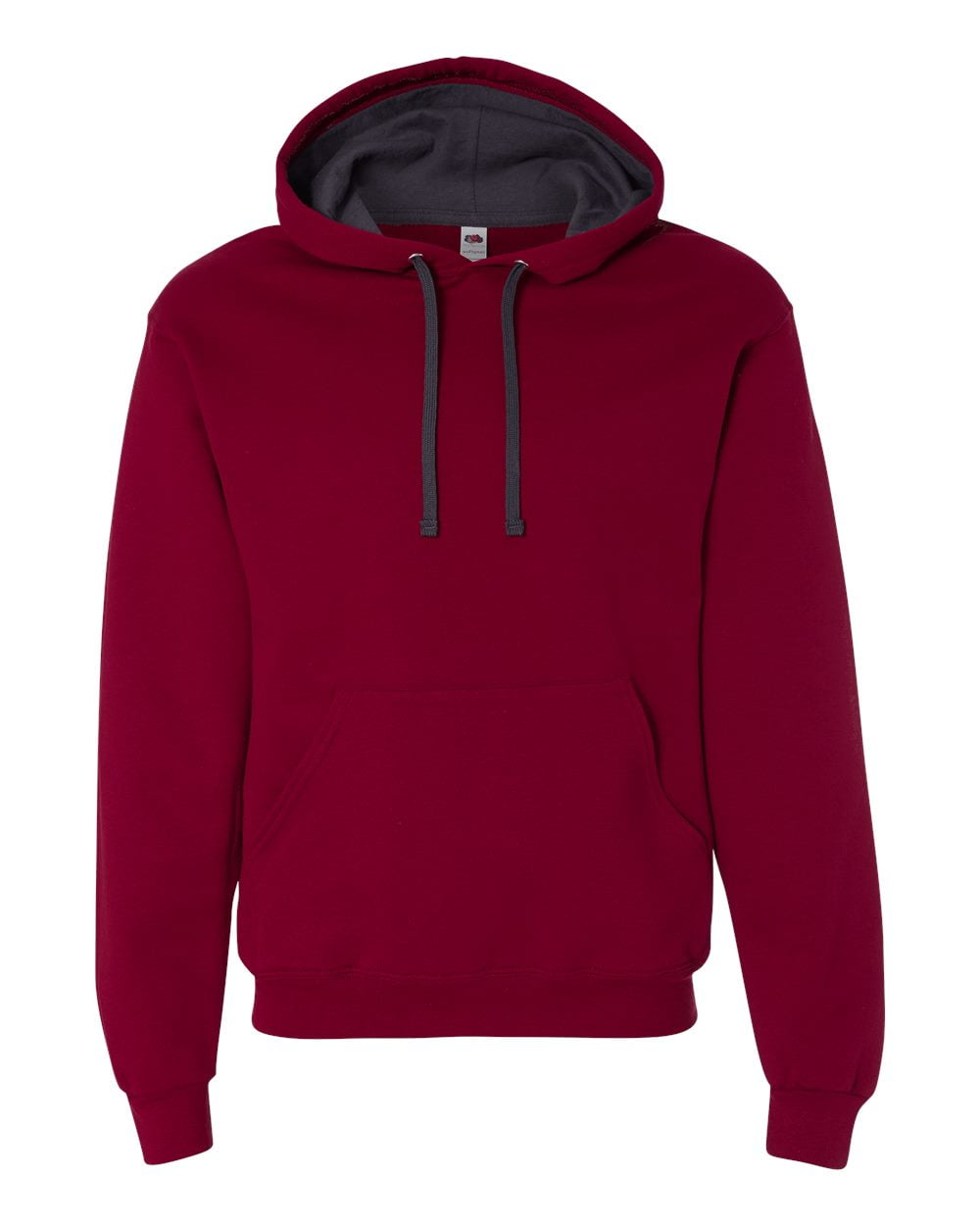 Fruit of the Loom Mens 7.2 oz. Sofspun Hooded Sweatshirt SF76R -Cardinal -3XL - Walmart.com