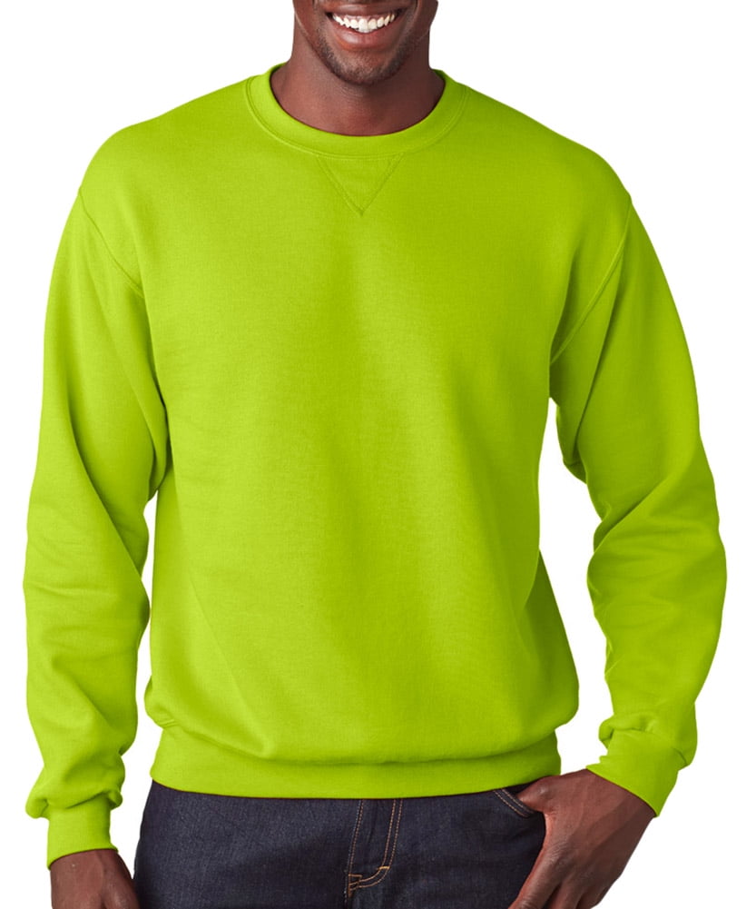 Fruit of the Loom SF72 Adult Fleece Sweatshirt -Citrus Green-Large ...