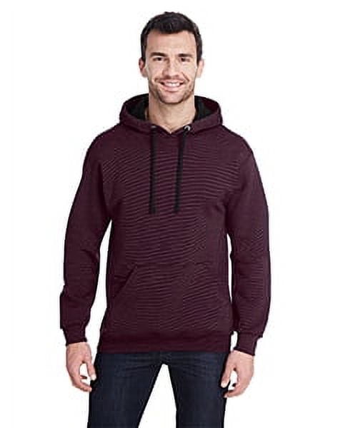Fruit of the Loom SF77R Adult Sofspun Striped Hooded Sweatshirt - Walmart.com