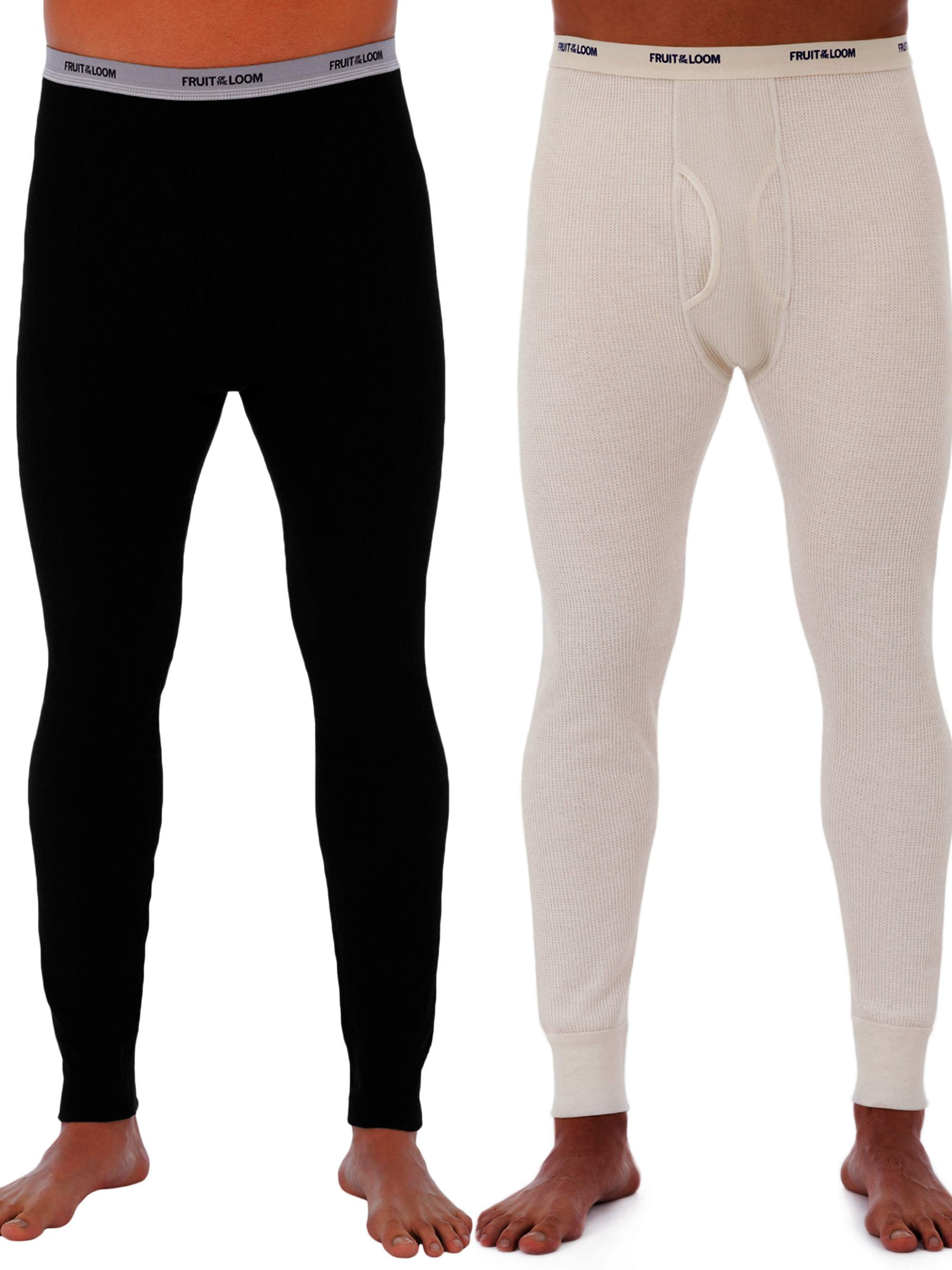 Fruit of the Loom SUPER VALUE Men's Core Waffle Thermal 2 Pack Bottom ...