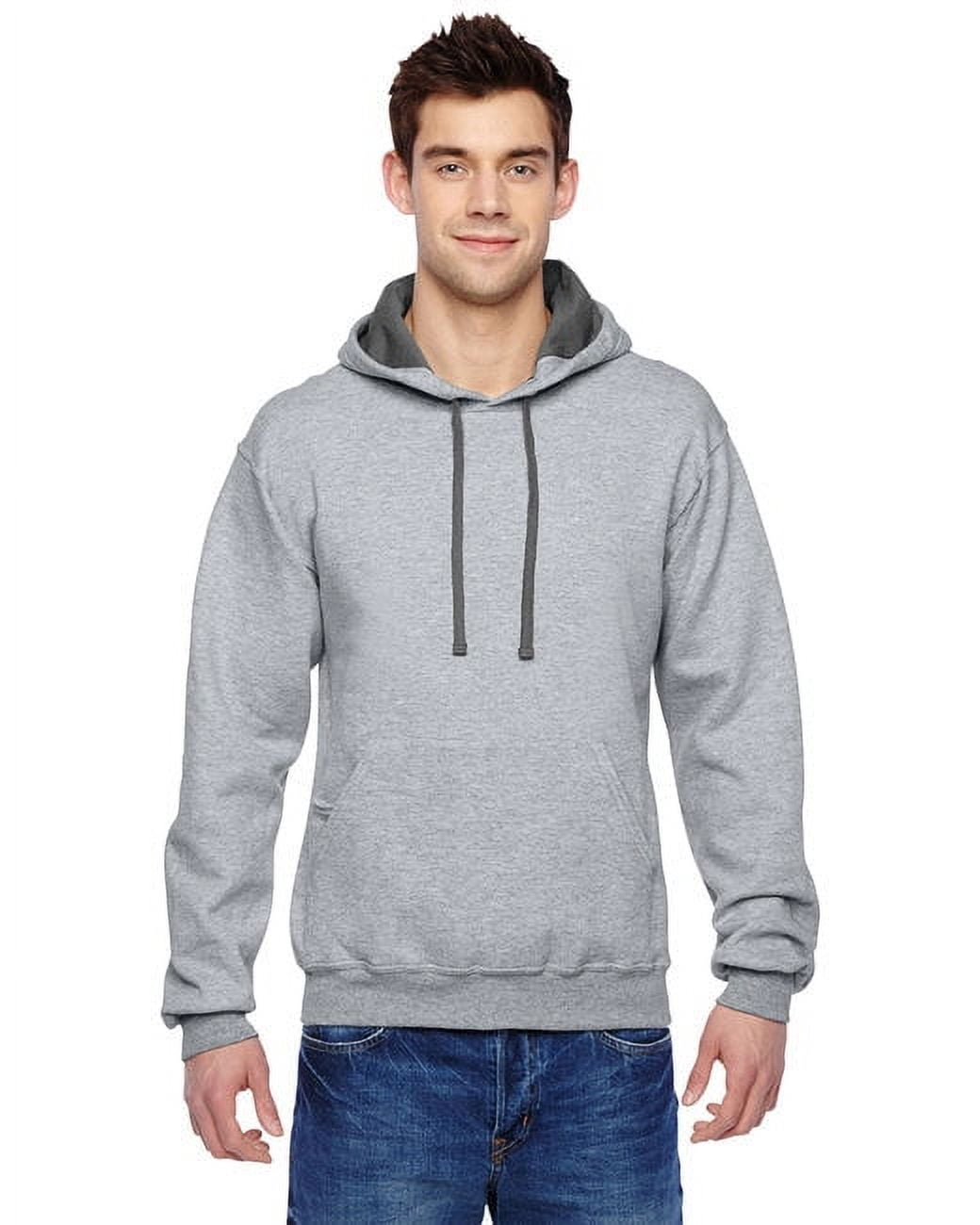 Fruit of the Loom Sofspun Hooded Full-Zip Sweatshirt for Men - Walmart.com