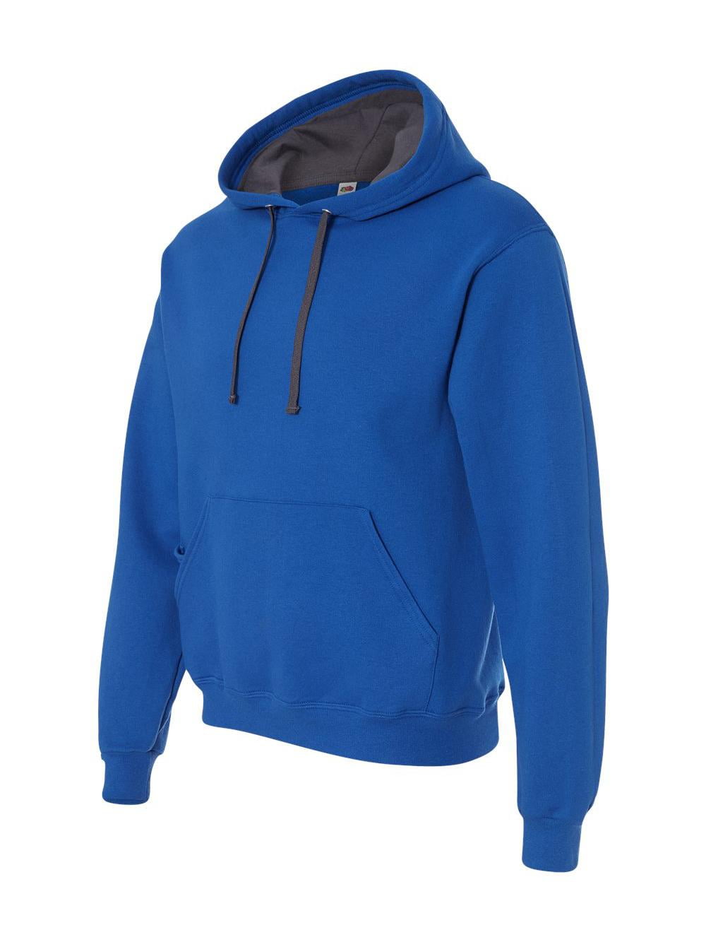 Fruit of the Loom - Sofspun Hooded Sweatshirt - SF76R - Royal - Size: XL - Walmart.com