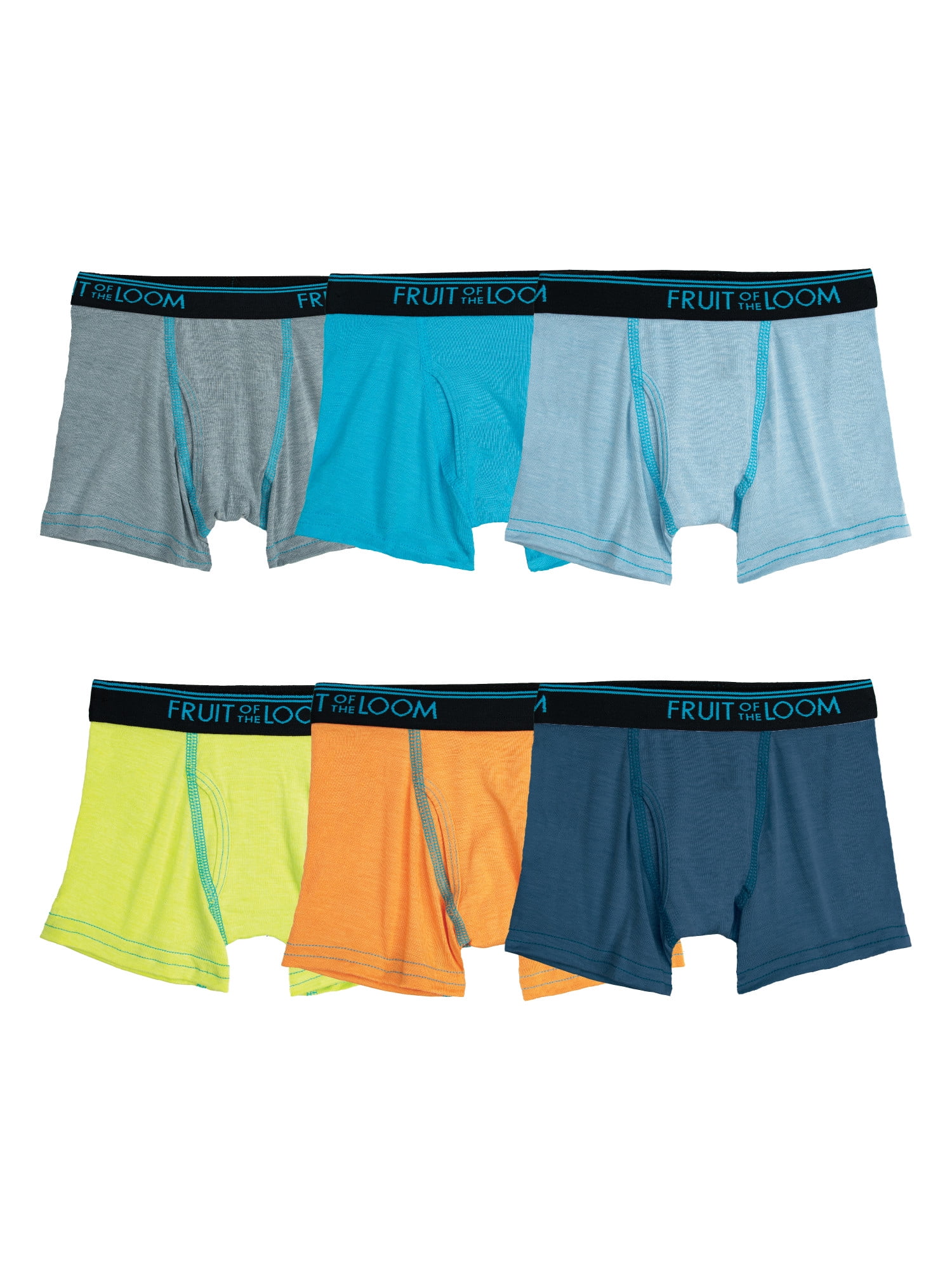 Fruit of the Loom Toddler Boy 360 Stretch True Comfort Super Soft Modal Boxer Briefs Underwear ...