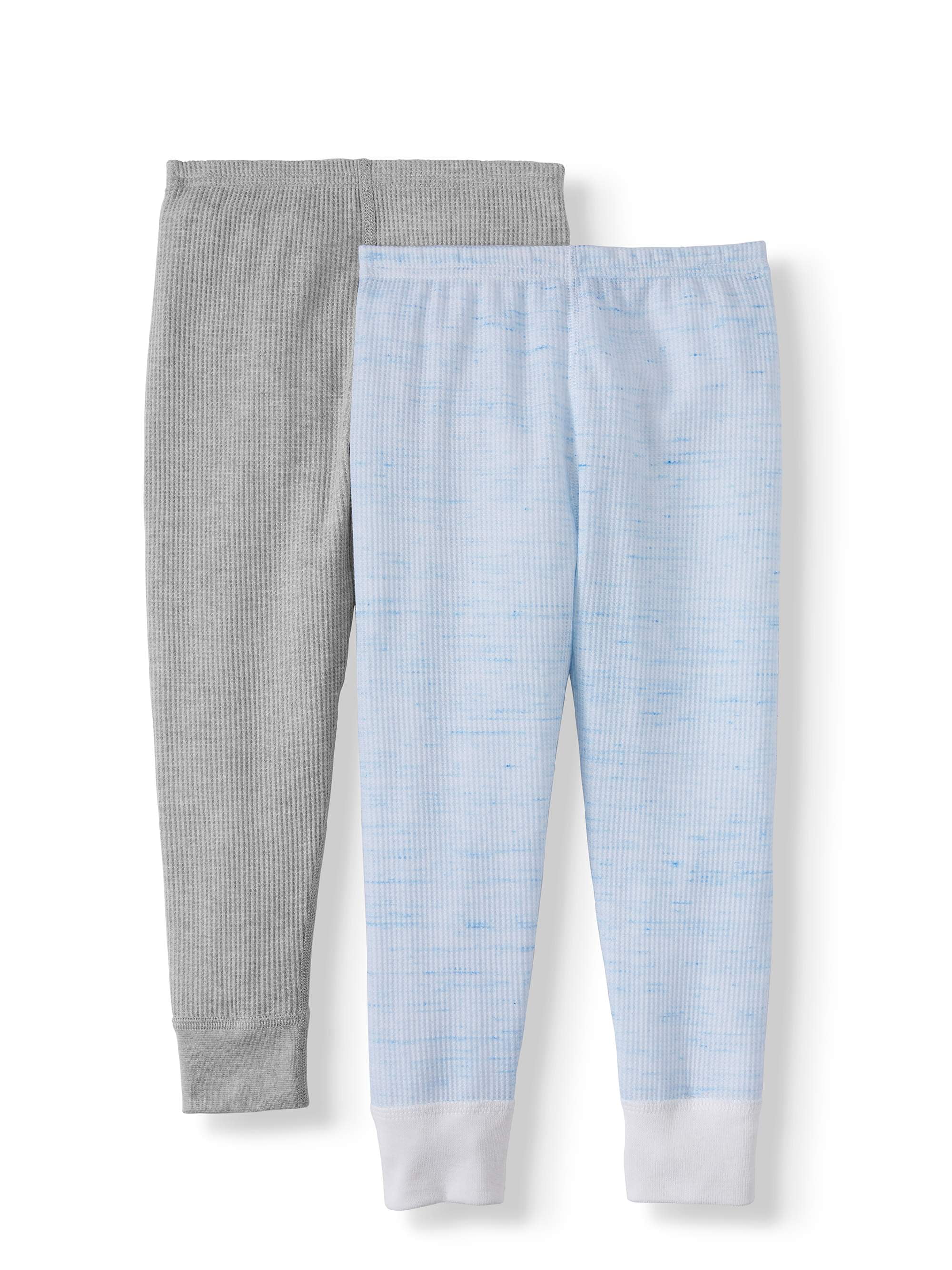 Fruit of the Loom Boys Elastic Waistband Poly Cotton Pants 2-Pack ...