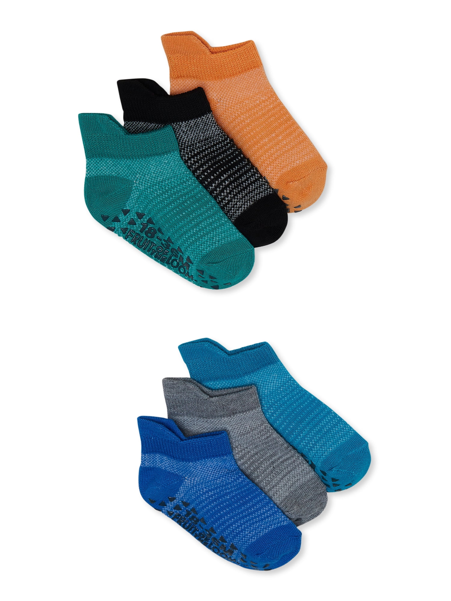 Fruit of the Loom Toddler Low-Cut Socks, 6-Pack, Size 6M-5T - Walmart.com
