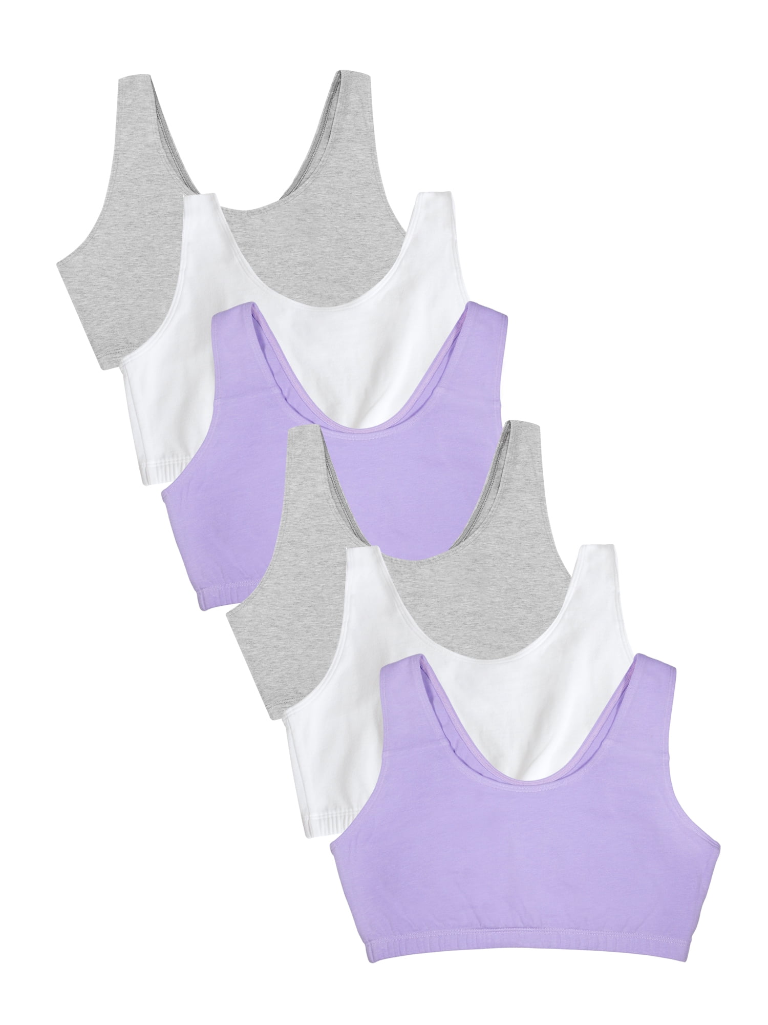 Fruit of the Loom Women's 360 Stretch Racerback Comfort Bras 6-Pack, S ...