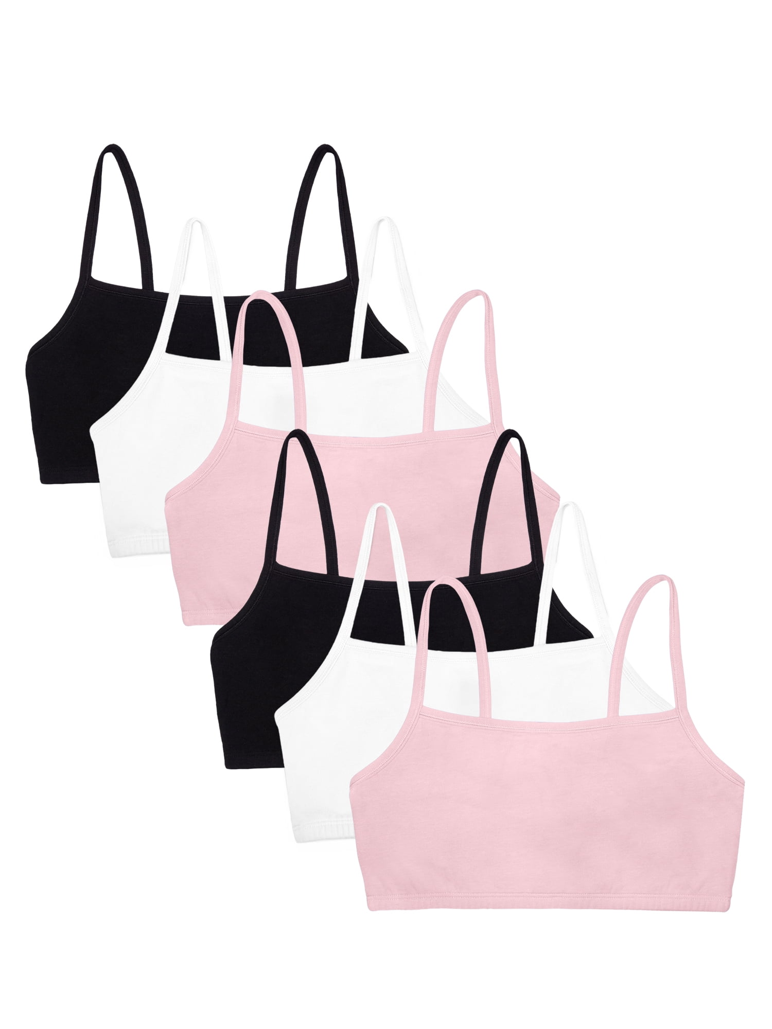 Fruit of the Loom Women's 360 Stretch Strappy Racerback Comfort Bras, 6 ...