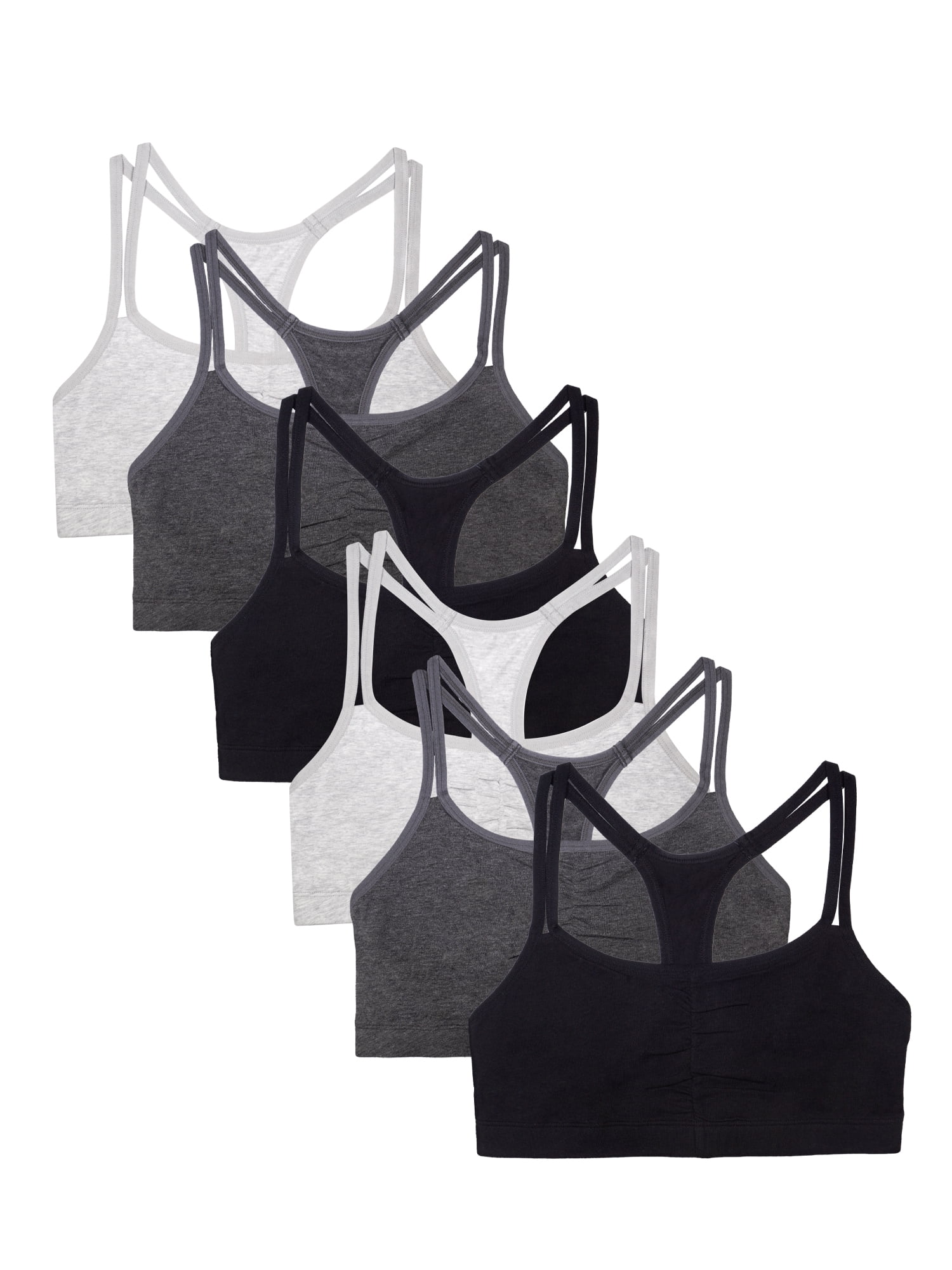 Fruit of the Loom Women's 360 Stretch Strappy Racerback Comfort Bras, 6 ...