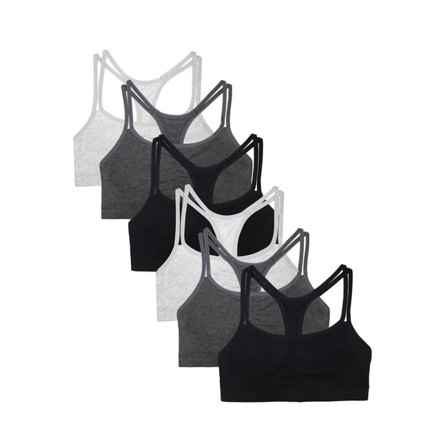 Fruit of the Loom Women's 360 Stretch Strappy Racerback Comfort Bras, 6 ...