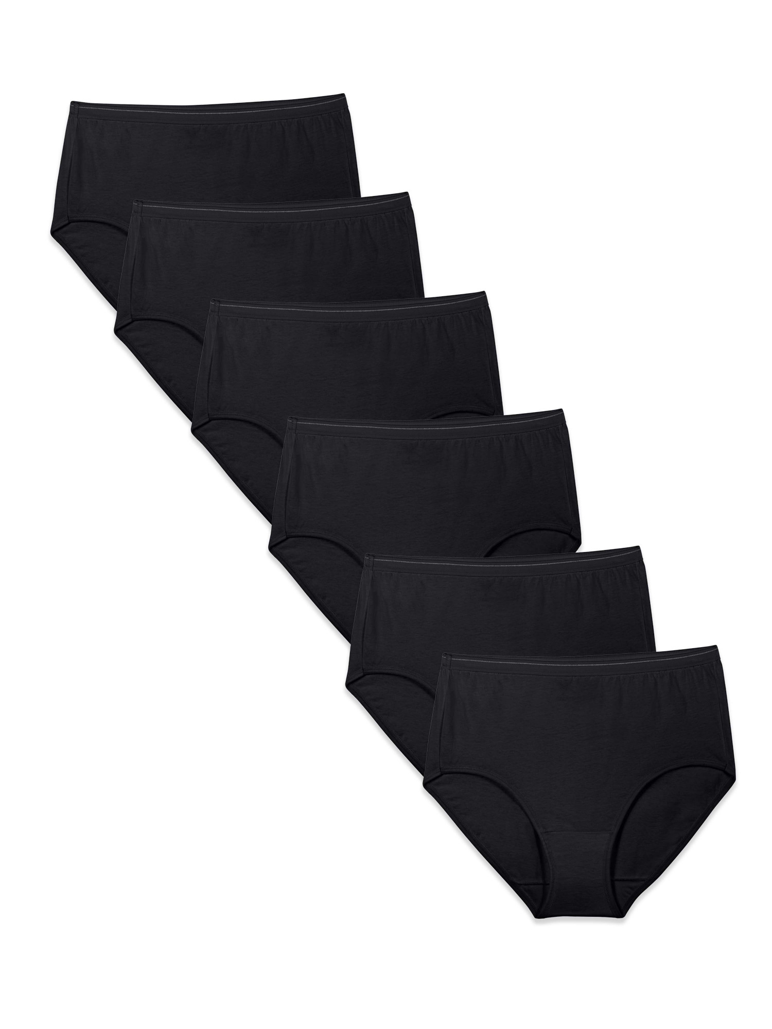 Hanes Womens Nylon Brief Panties 6 Pack