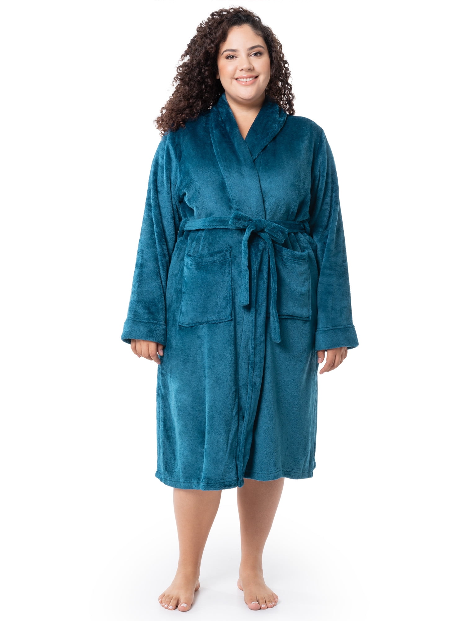 Fruit of the Loom Women's Beyond Soft Fleece Robe, Sizes XS/S-4X ...