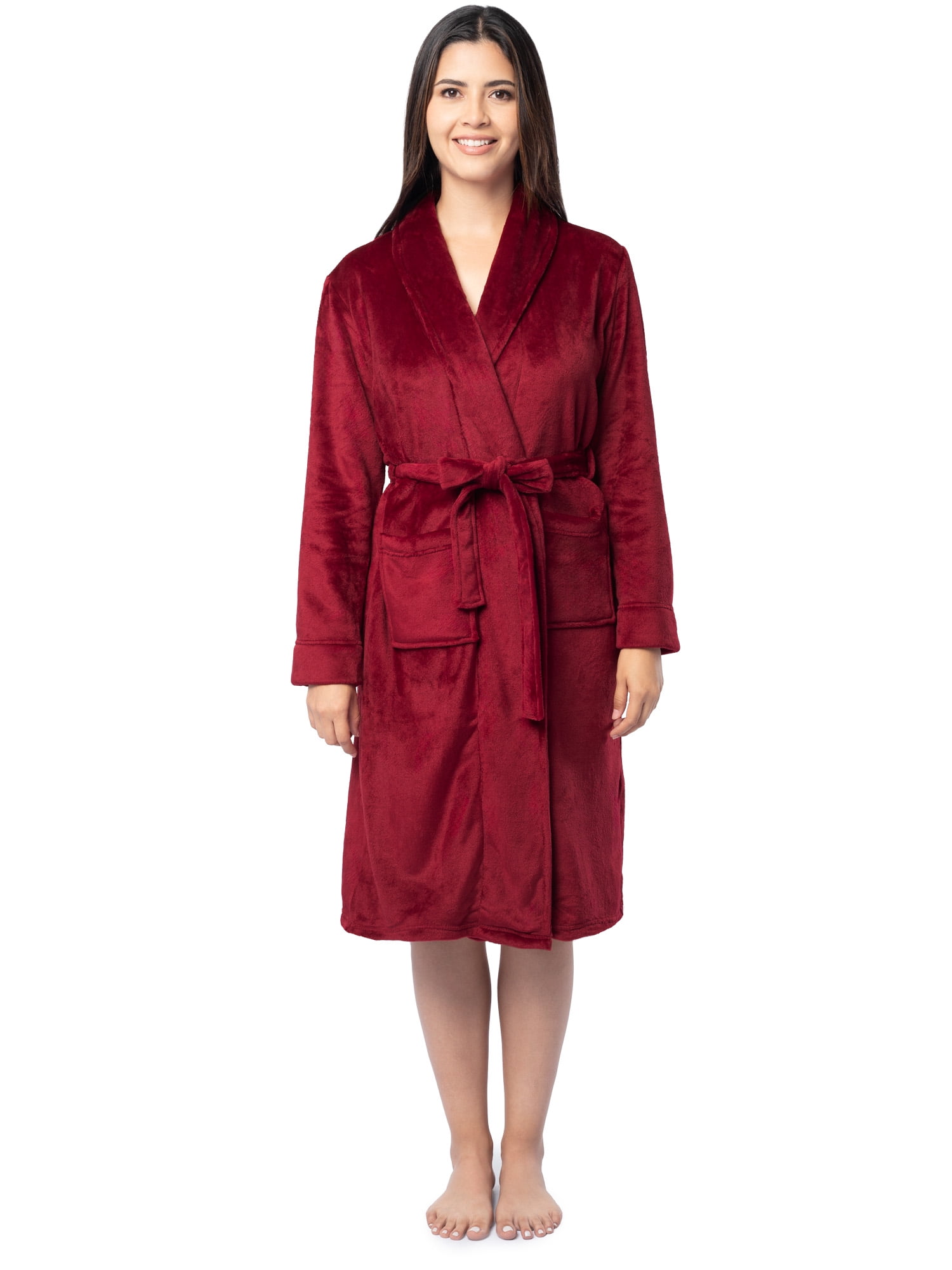 Fruit of the Loom Women's Beyond Soft Fleece Robe, Sizes XS/S-4X ...