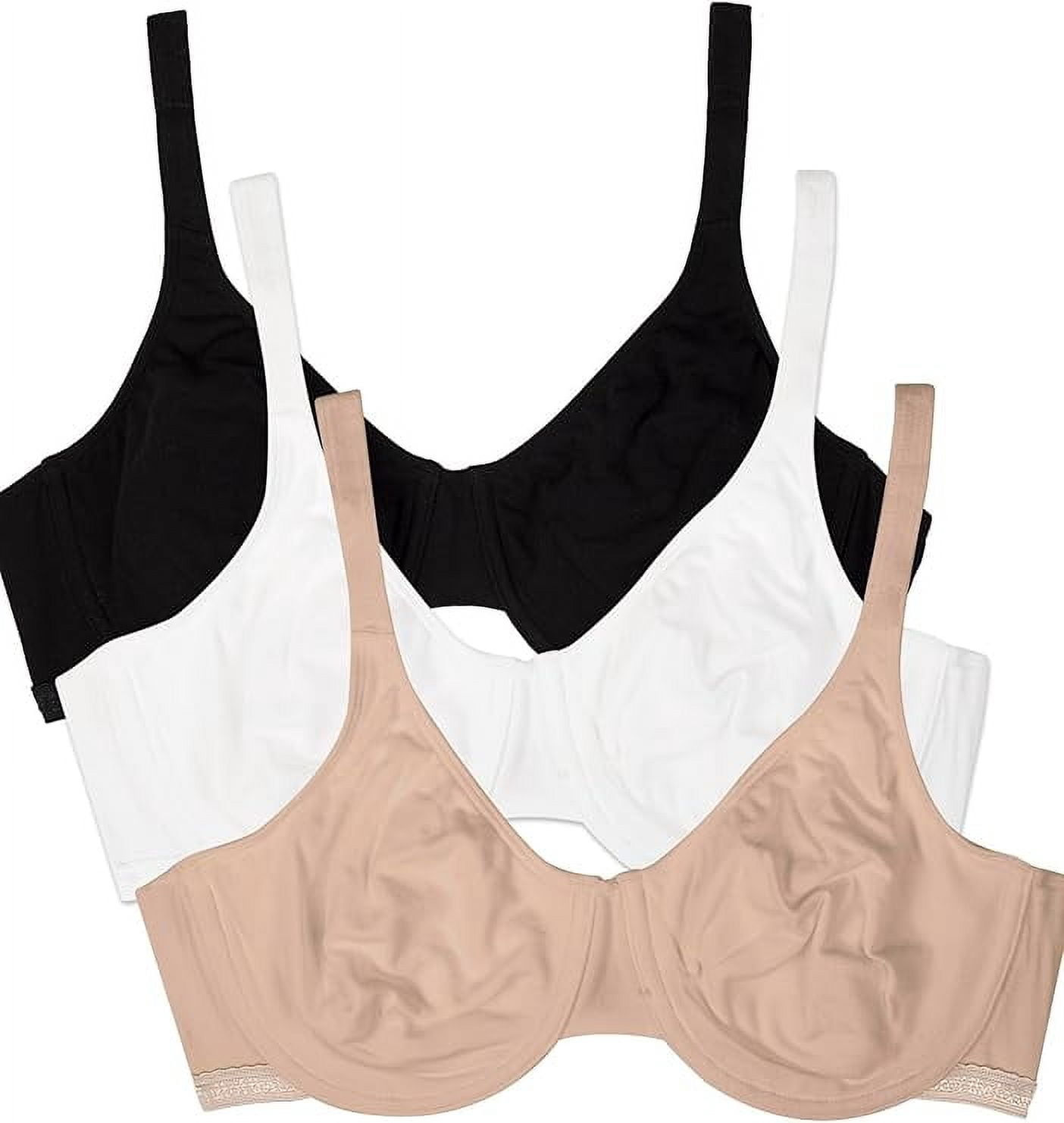 Fruit of the Loom Women's Cotton Stretch Unlined Underwire Bra ...