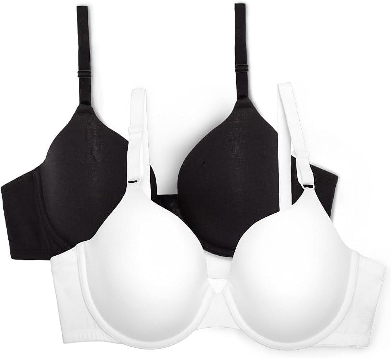 Fruit of the Loom Women's Cotton T-Shirt Bra, 2-Pack, FT797PK, Sizes ...
