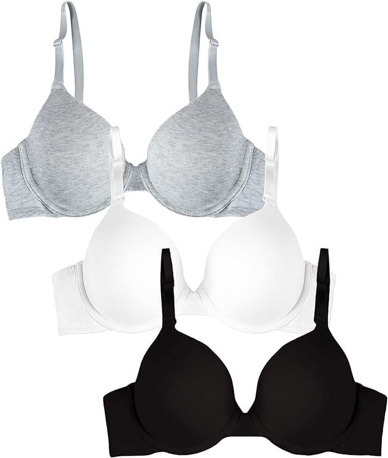 Fruit of the Loom Women's Cotton T-Shirt Bra, 3-Pack, FT797PK, Sizes ...