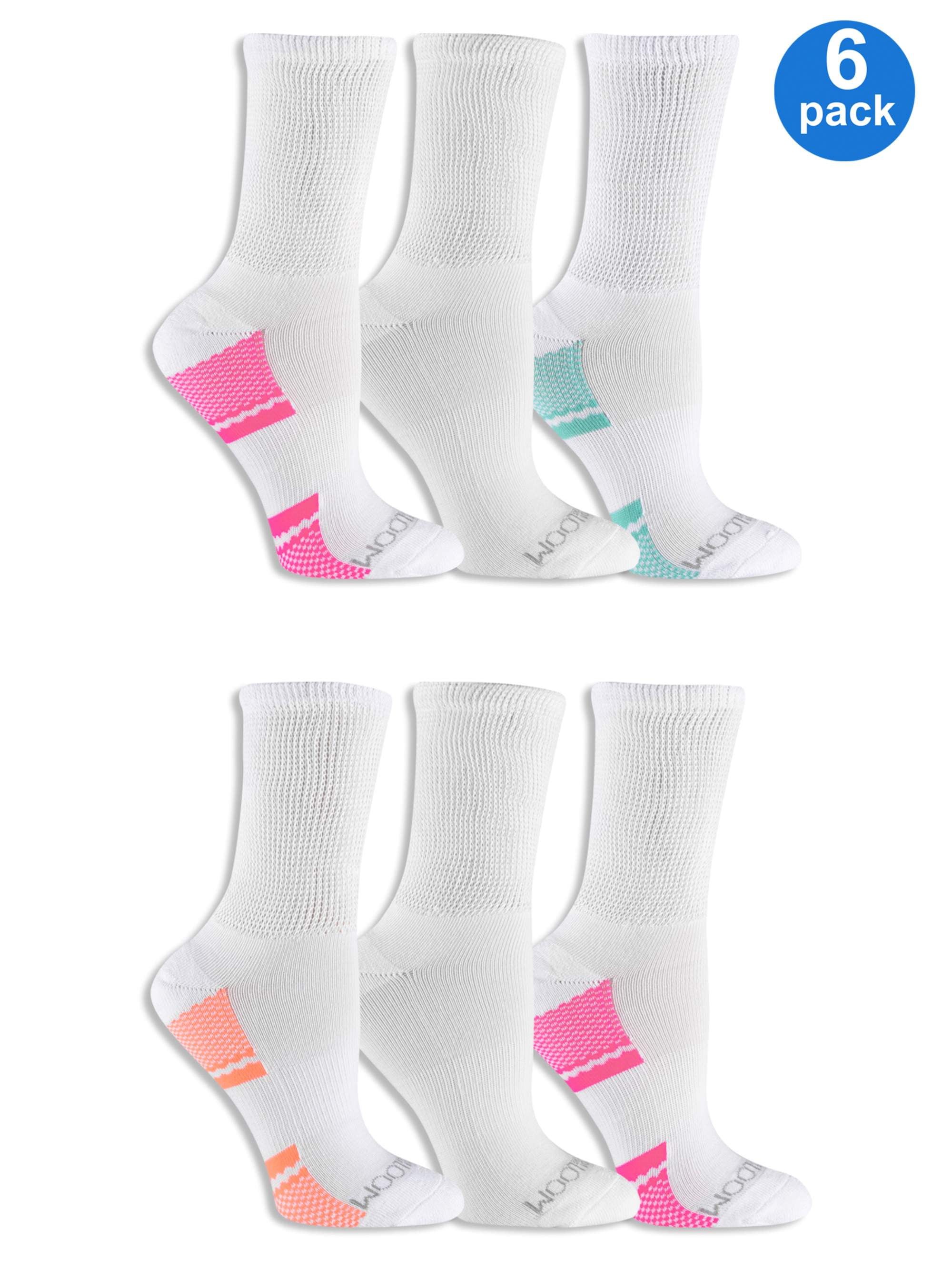 Fruit of the Loom Women's Fit For Me Everyday Active Crew Socks 6 Pair ...