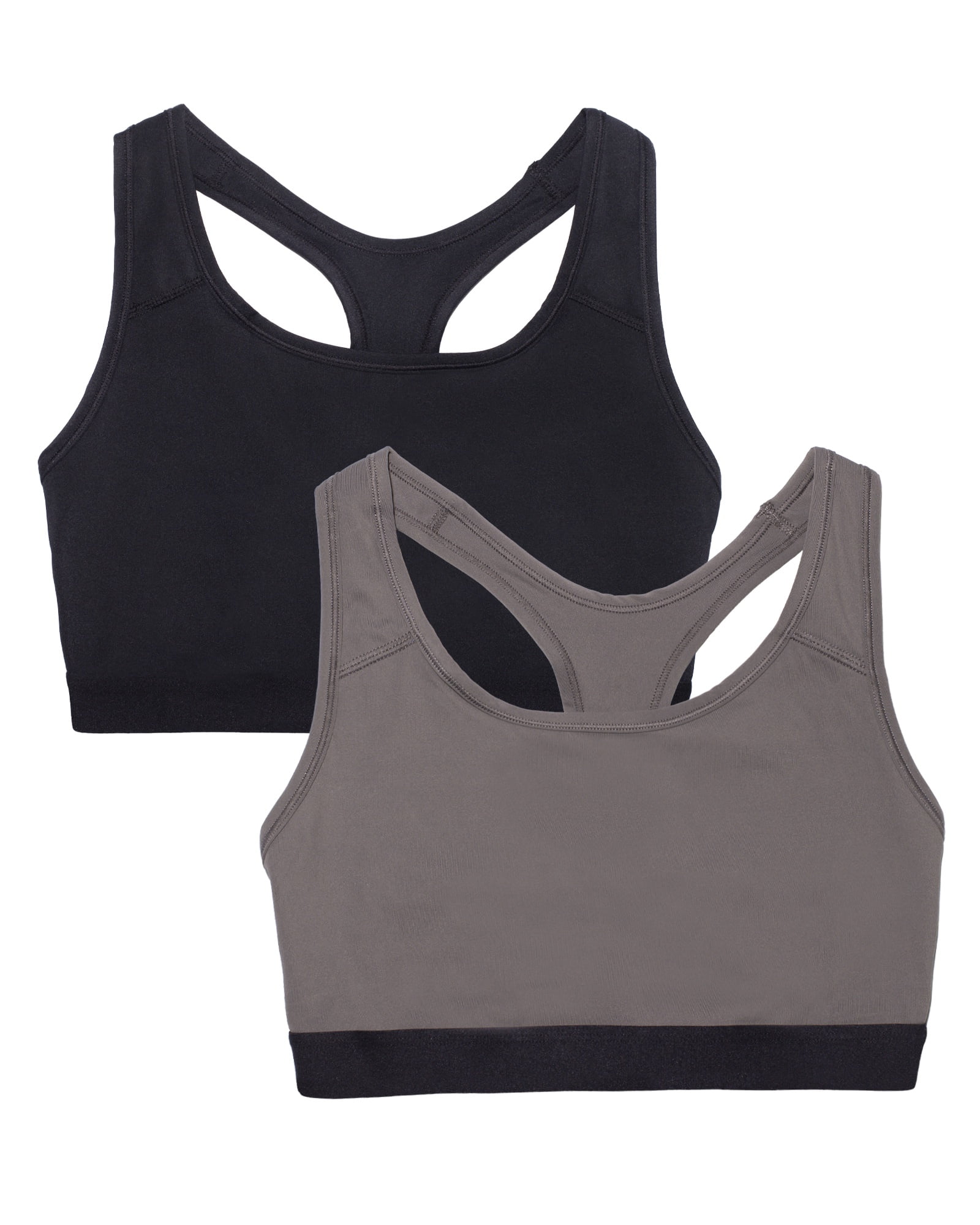Fruit of the Loom Women's 2-Pack Medium Impact Sports Bras Supports ...