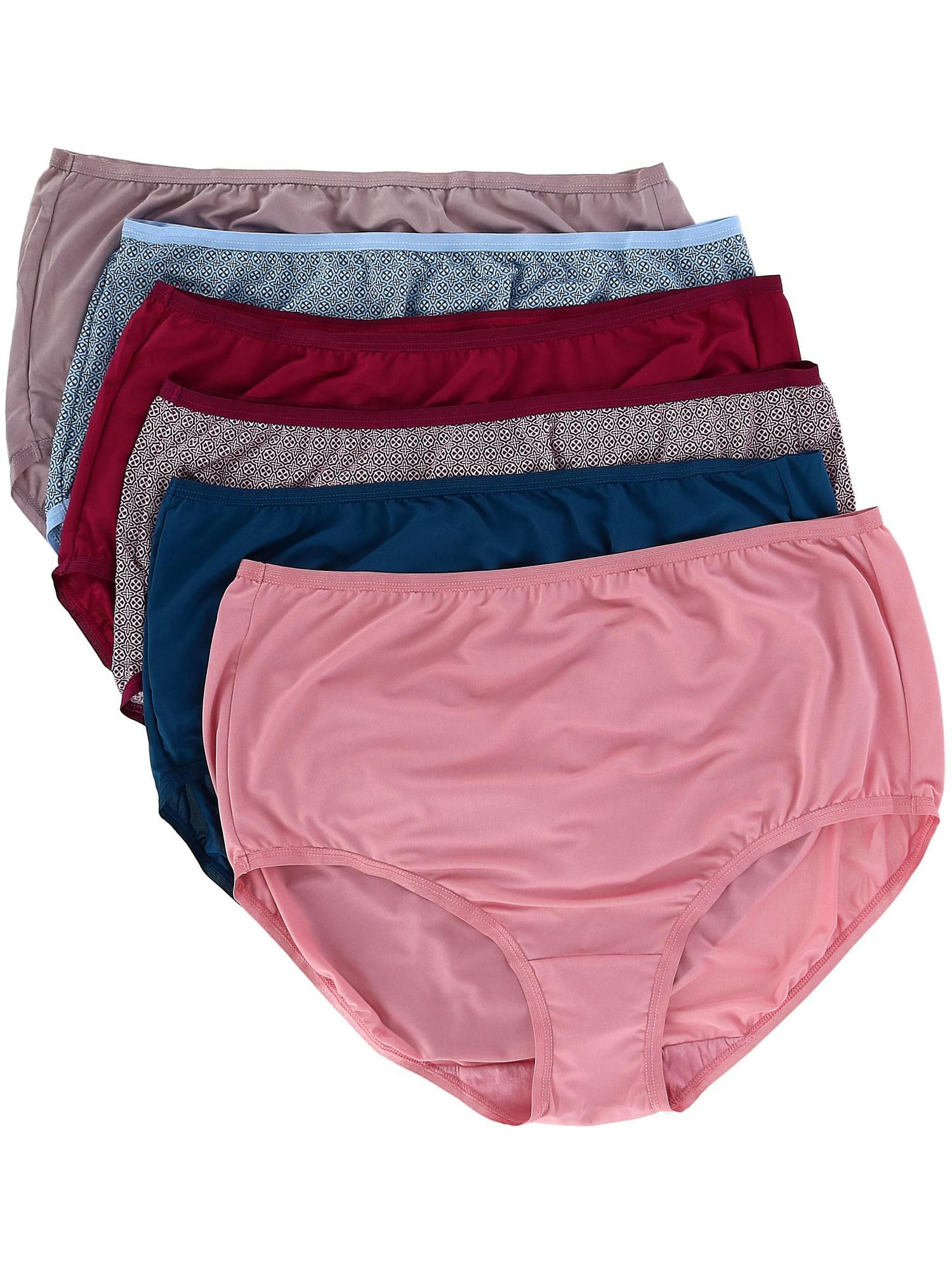 Women's 6pk Microfiber Brief - Walmart.com