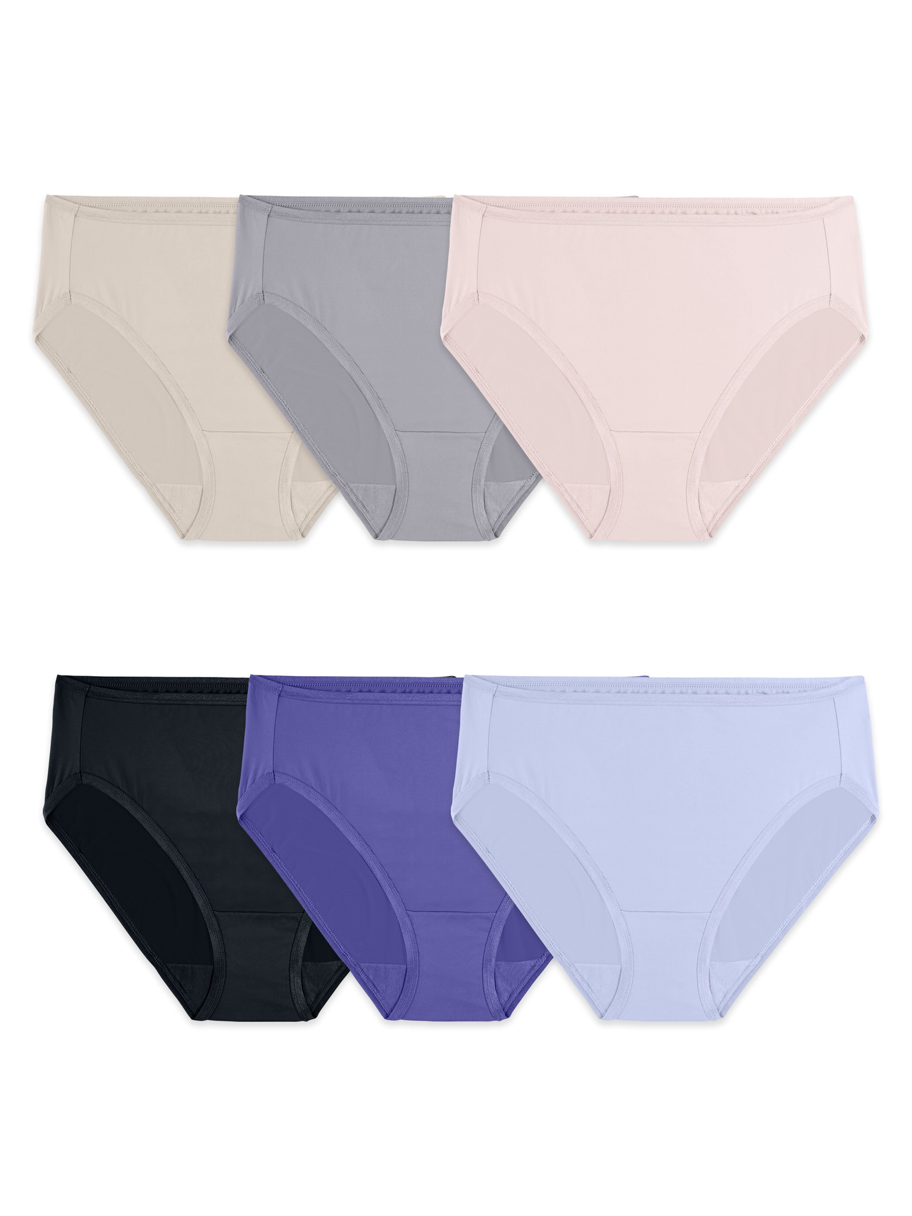 Fruit of the Loom Women's Microfiber Underwear, 6-Pack - Walmart.com