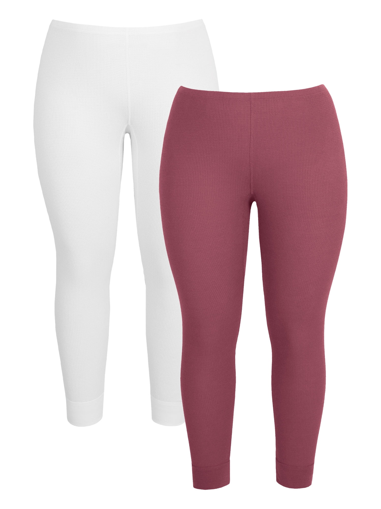 Fruit of the Loom Women's Recycled Waffle Thermal Bottom 2PK, Sizes XS ...