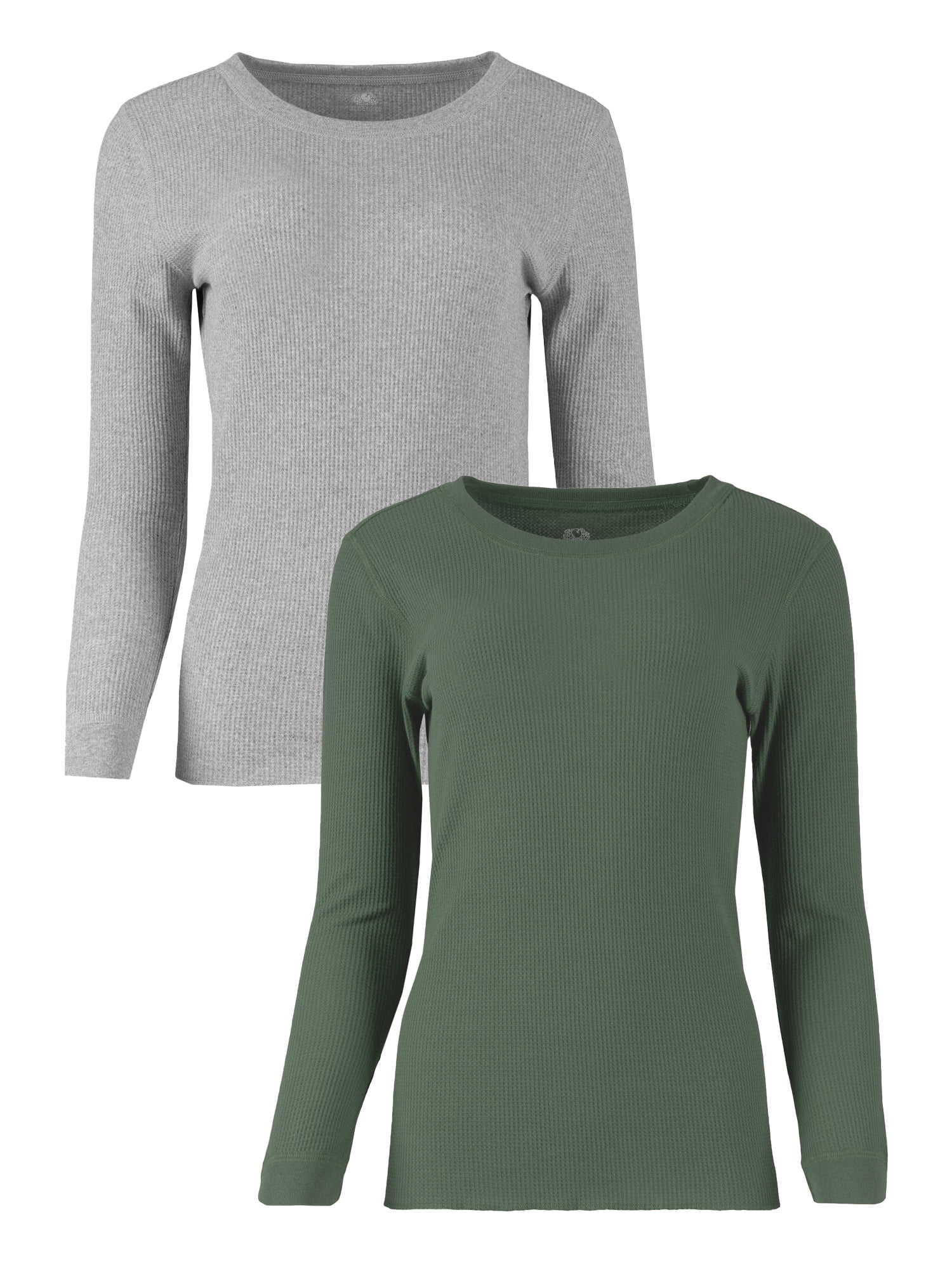 Fruit of the Loom Women's Recycled Waffle Thermal Top 2PK, Sizes XS-4XL ...