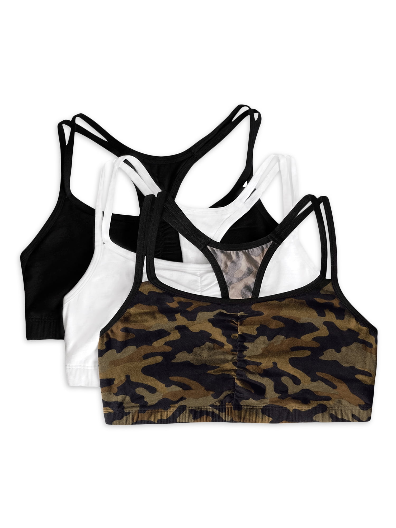 Fruit of the Loom Women's Strappy Sports Bra, 3-Pack, Style-9036 ...