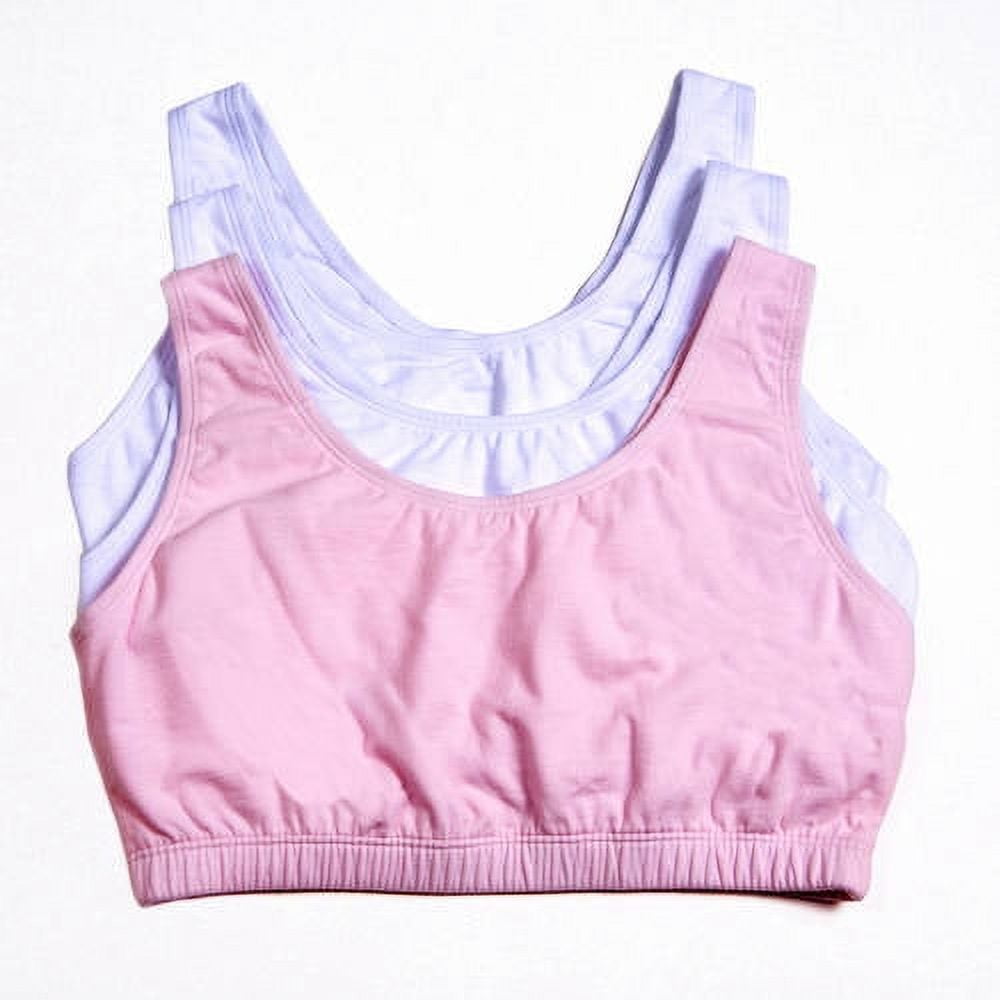 Fruit of the Loom Women's Tank Style Cotton Sports Bra, 3-Pack, Style ...