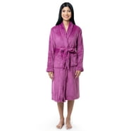 Lissome Women's & Women's Plus 3/4" Sleeve Terry Belted Robe - Walmart.com