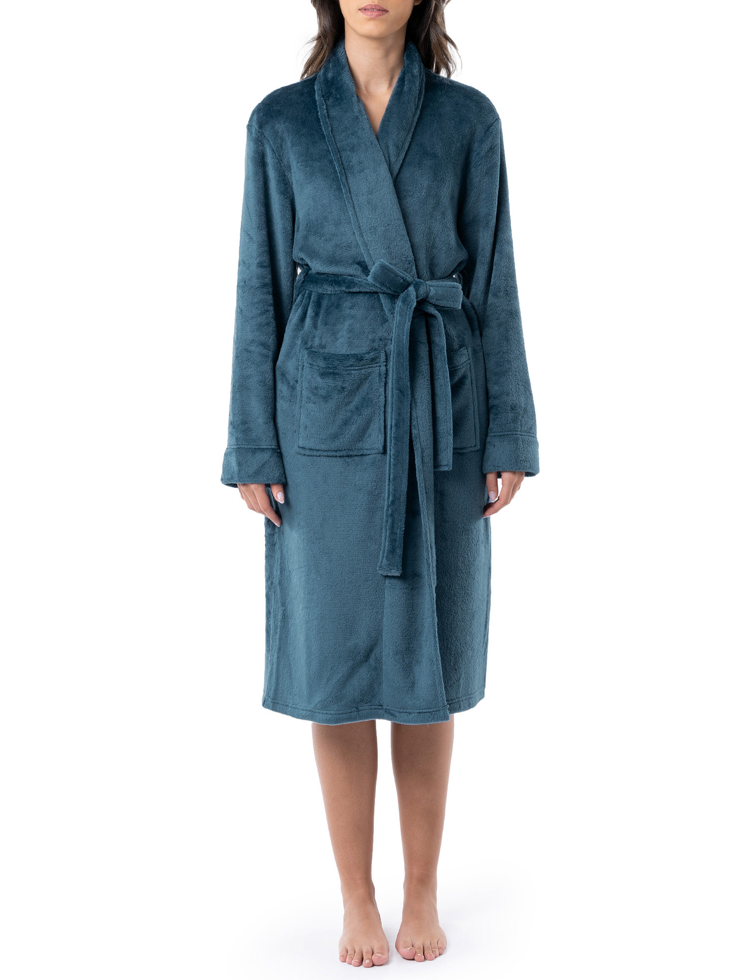 Lissome Women's and Women's Plus Waffle Wrap Robe - Walmart.com
