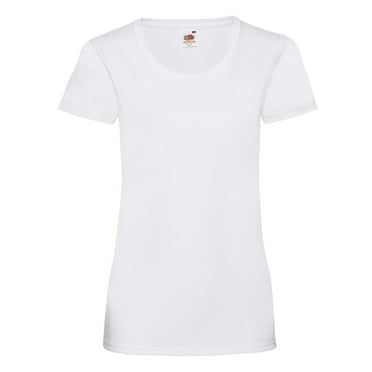 Women White T-Shirts Gildan Short Sleeve Basic Shirts - Single Shirt OR ...