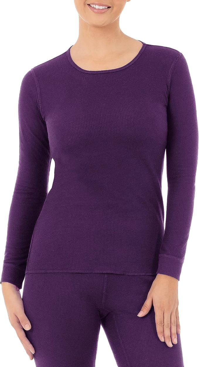 Fruit of the Loom Women's Micro Waffle Premium Thermal Underwear Tee ...