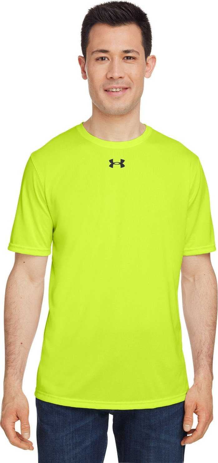 Under Armour 1376842 Men's Team Tech T-Shirt - Hi Visibility Yellow ...