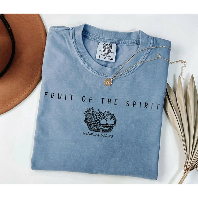 Fruit of the Spirit Christian T-Shirt – Bible Verse Religious Tee with ...