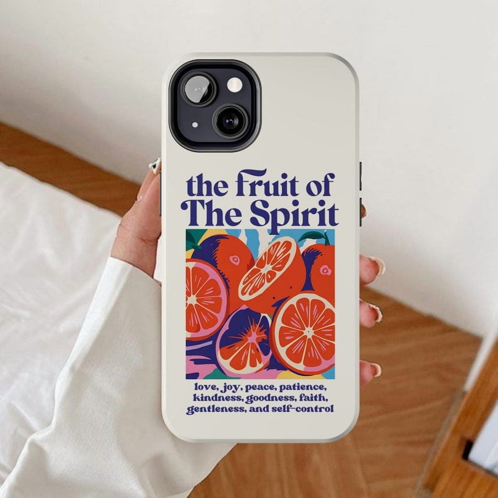 Fruit of the Spirit Retro Citrus Christian Case for iPhone 17 16 15 14 ...