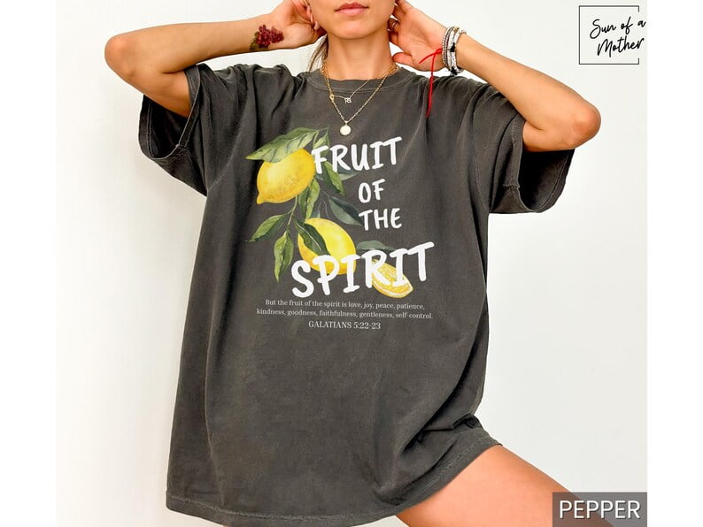 Fruit of the Spirit Shirt Christian Graphic Tee Italian Summer shirt ...