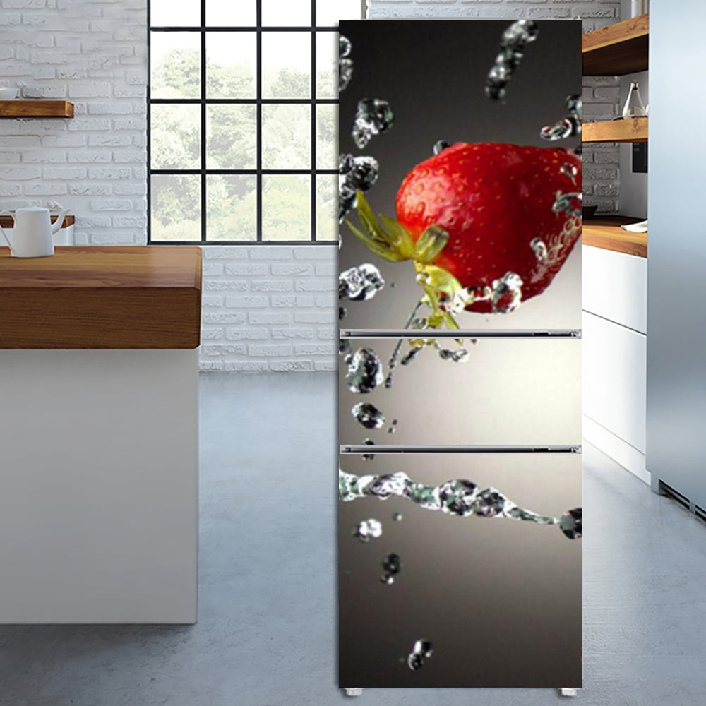 Fruit pattern self-adhesive refrigerator sticker decorative pattern ...