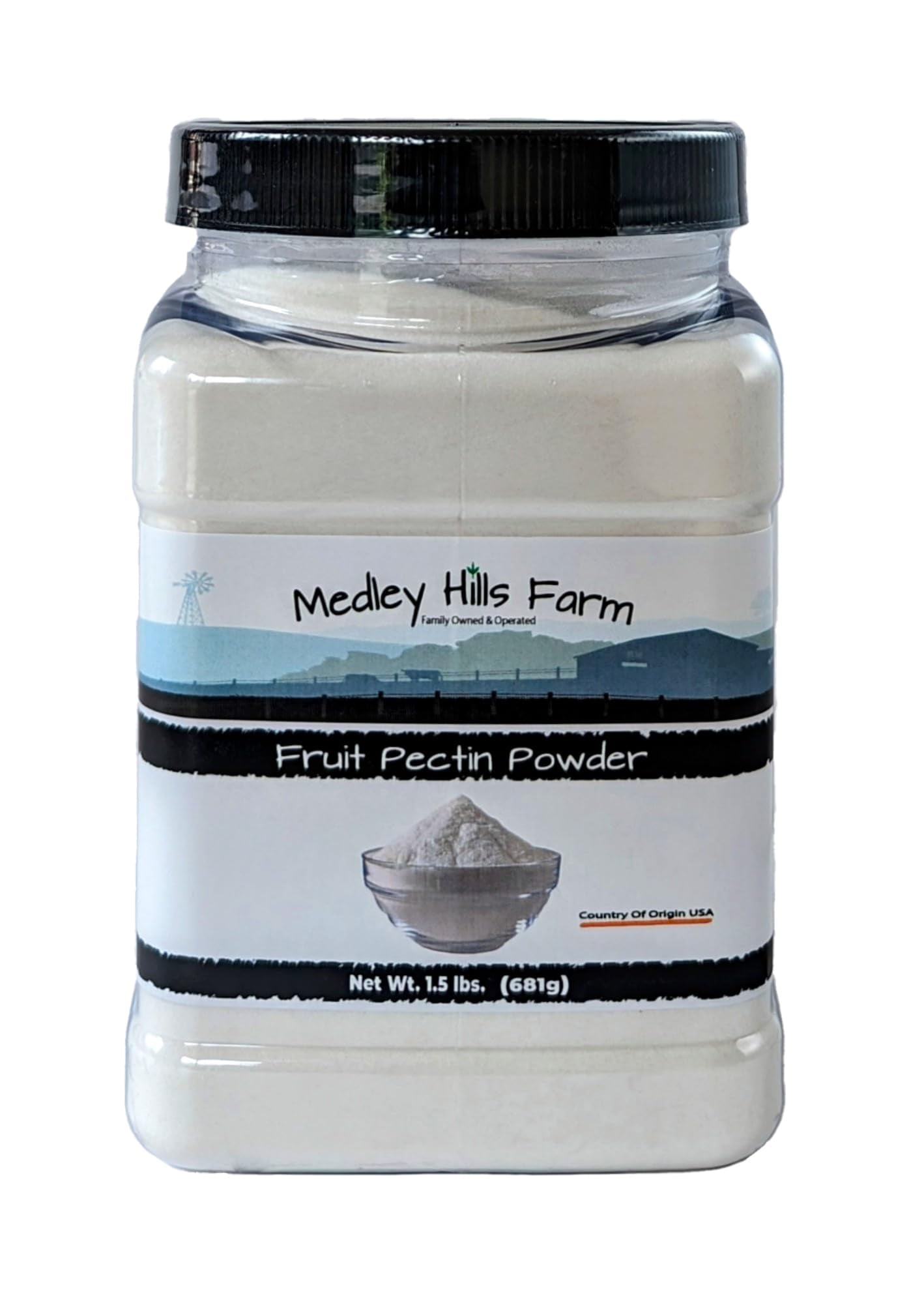 Fruit pectin Powder by IEF31 Medley hills farm 1.5 Lbs. in Reusable ...