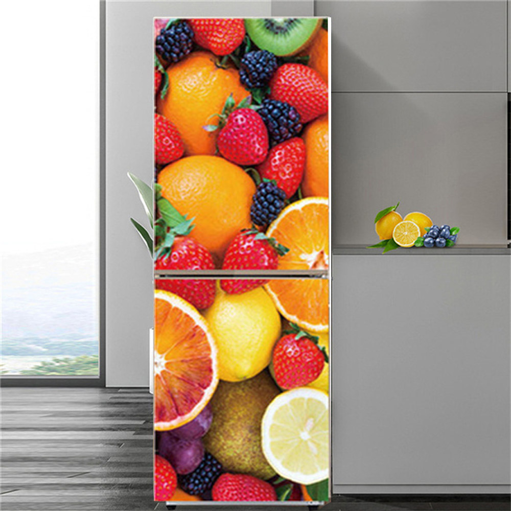 Fruit refrigerator stickers Refrigerator door stickers Cover vegetable ...