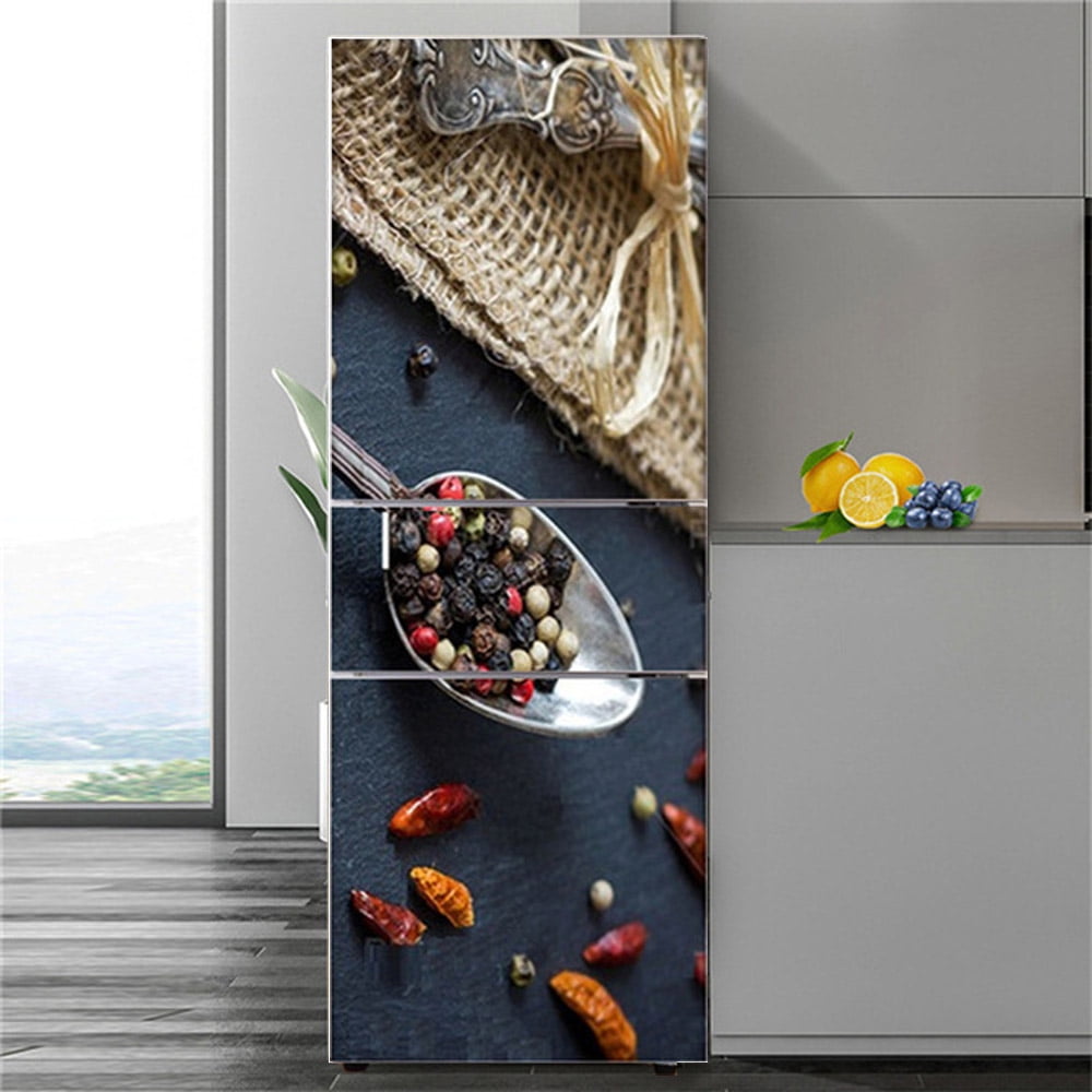 Fruit refrigerator stickers Refrigerator door stickers Cover vegetable ...