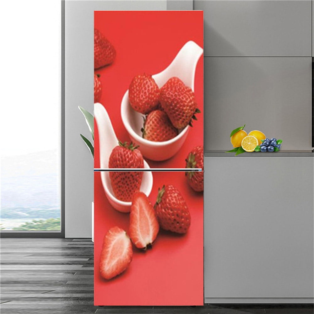 Fruit refrigerator stickers Refrigerator door stickers Cover vegetable ...