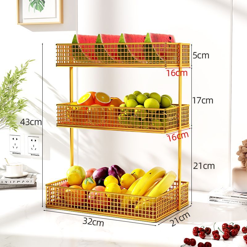 Fruit storage rack vegetable basket snack storage living room tabletop ...