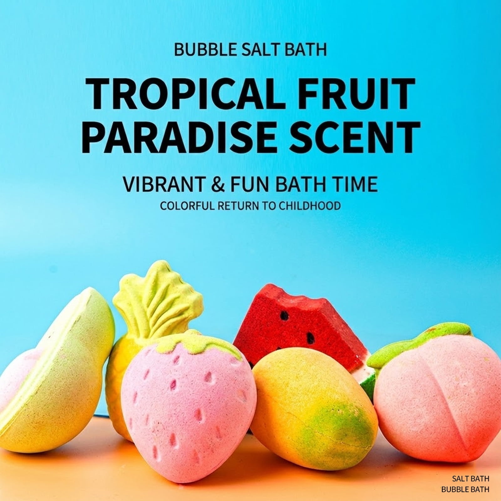 Fruit-themed bath bombs, featuring 6 distinct designs. - Walmart.com