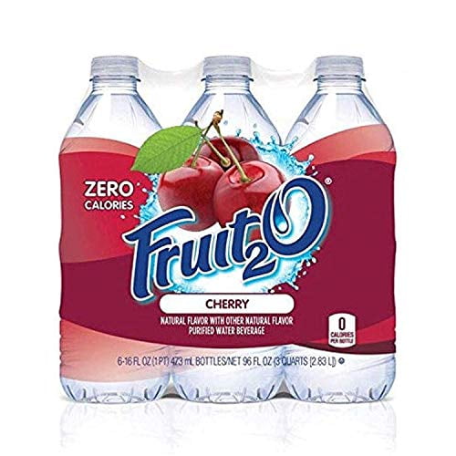 Fruit2O Zero Calorie Flavored Water, Cherry, 6 Count (Pack of 4 ...