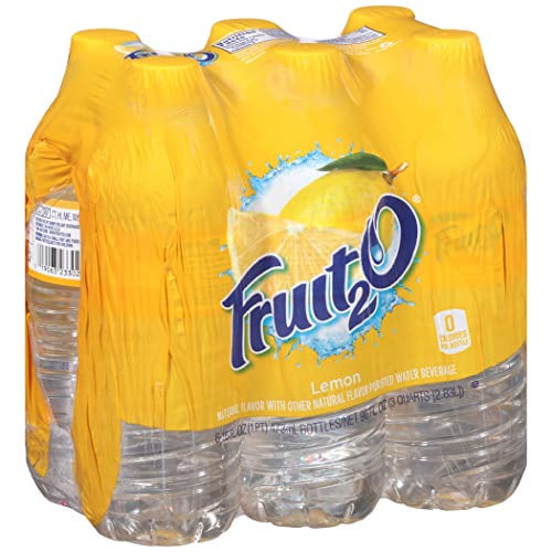 Fruit2O Zero Calorie Flavored Water, Lemon, 6 Count (Pack of 4 ...