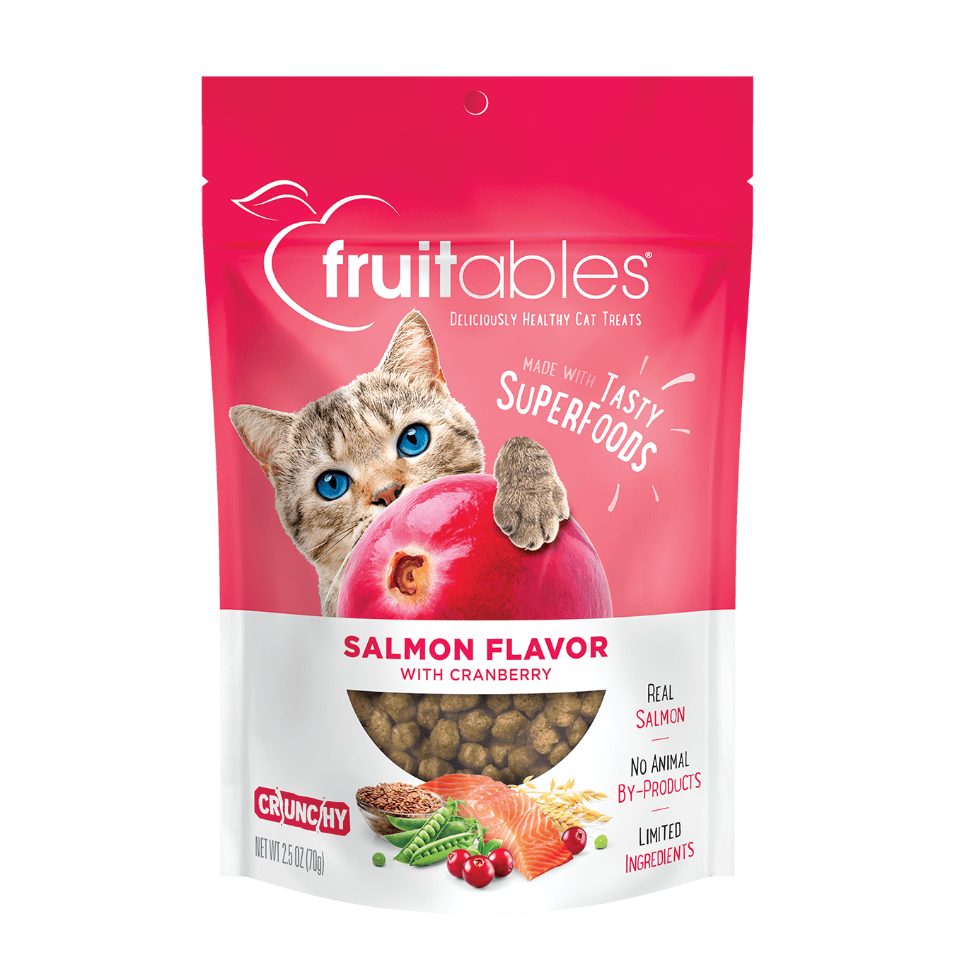 Fruitables - Cat Treats Salmon&cranberry - Case Of 10-2.5 Oz - Walmart ...