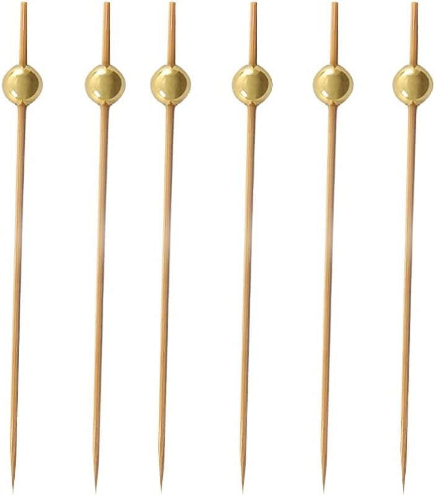 Fruities 100pcs Wooden Cocktail Picks Beads Fruit Toothpicks Pearl Bead ...