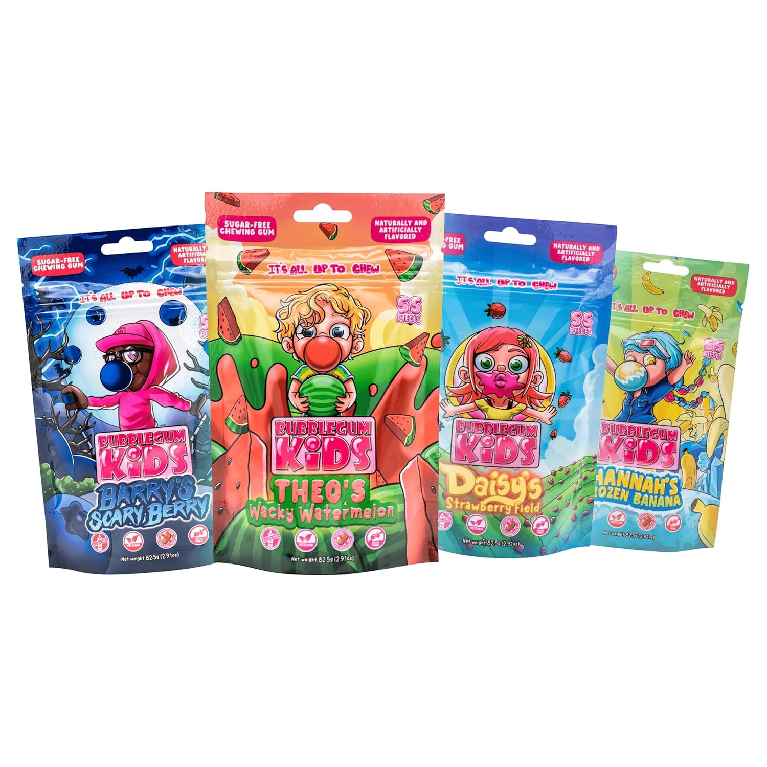Bubblegum Kids Sugar Free Gum Healthy Xylitol Bubblegum for Kids and ...