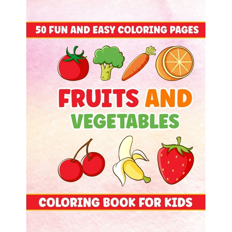 Pictures Of Fruits And Vegetables For Colouring